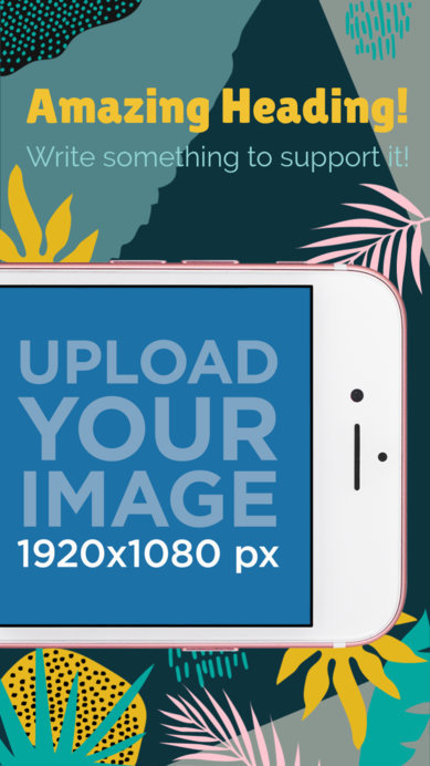 Placeit - App Store Screenshot Mockup Featuring an iPhone 7 in ...