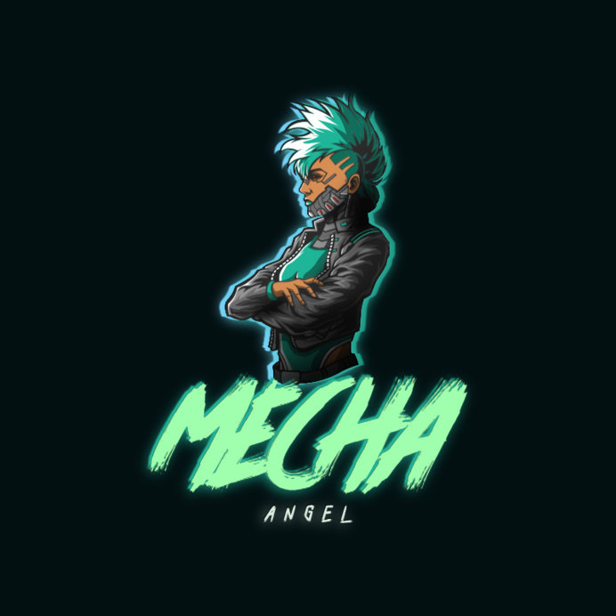 Placeit - Gaming Logo Creator with a Graphic of a Cybernetic Warrior ...