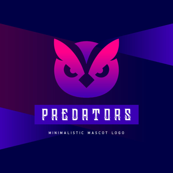 Placeit - Gradient Logo Maker Featuring a Mascot Owl