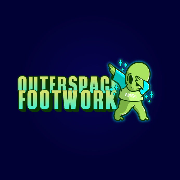 Placeit - Logo Template with an Illustration of an Alien Dabbing