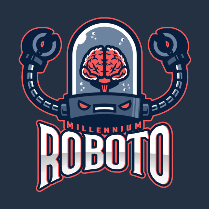 Placeit - Team Logo Maker Featuring an Evil Robot Mascot