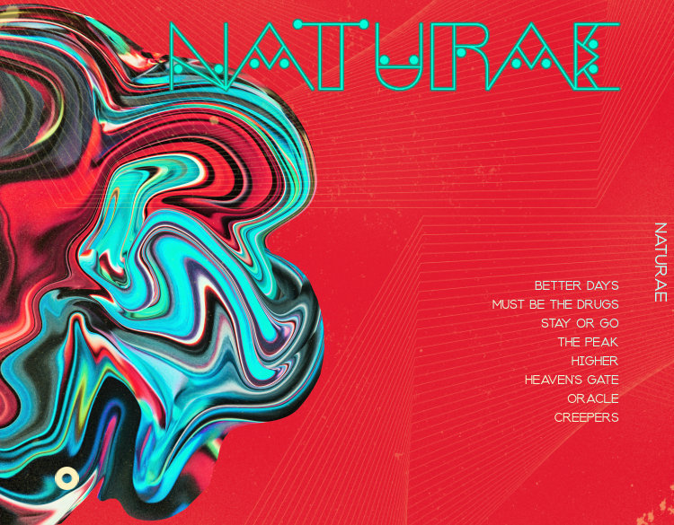 Placeit - Progressive Rock Album Back Cover Maker with a Neon Amorphous ...