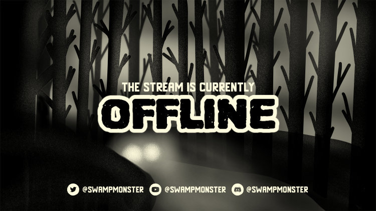 Placeit - Monochromatic Twitch Offline Banner Design Template for ...