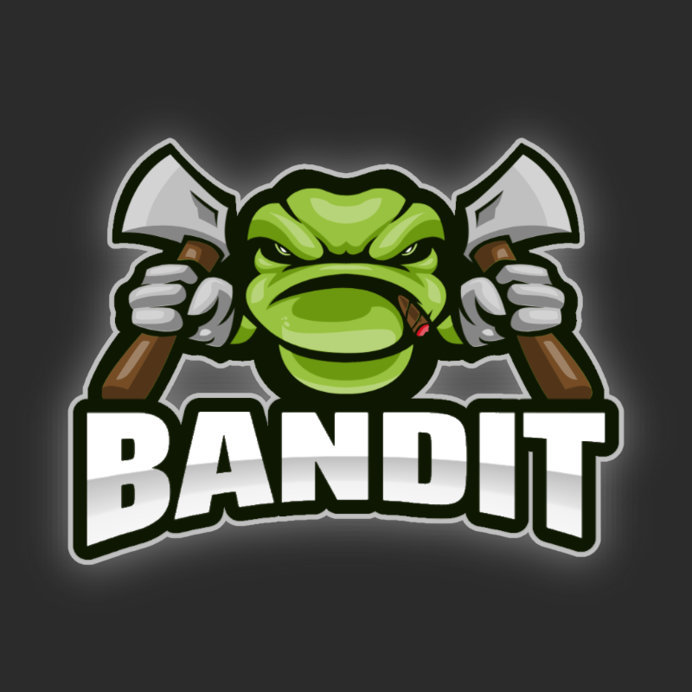 Placeit - Gaming Logo Creator Featuring an Aggressive Character with Axes