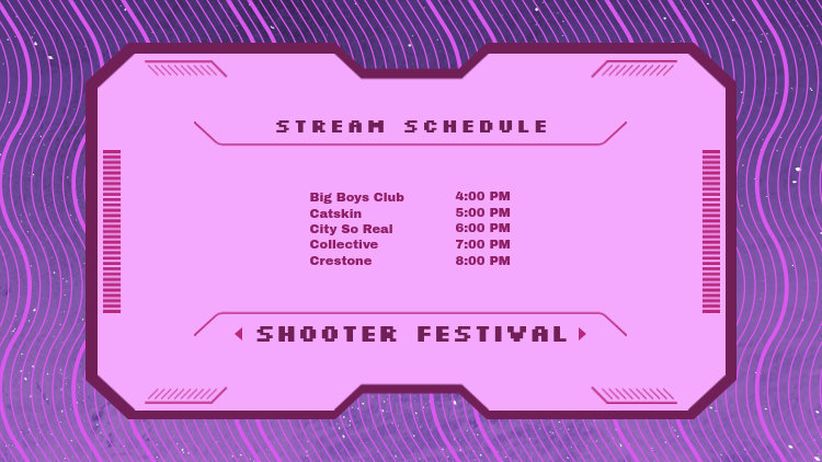 Placeit - Twitch Banner Generator for a Streaming Schedule Info