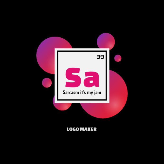 Placeit - Online Logo Maker Featuring a Chemistry Element Style