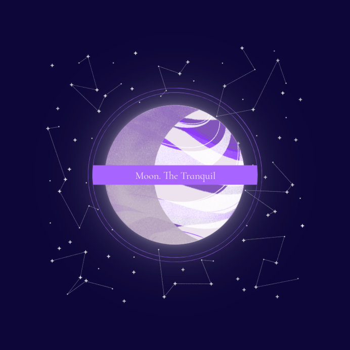 Placeit - Logo Maker Featuring an Abstract Moon Graphic