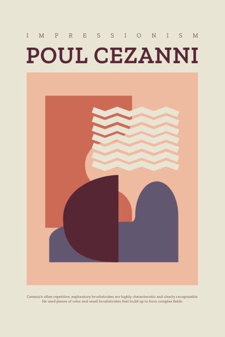 Placeit - Minimal Poster Design Template with an Impressionism Theme