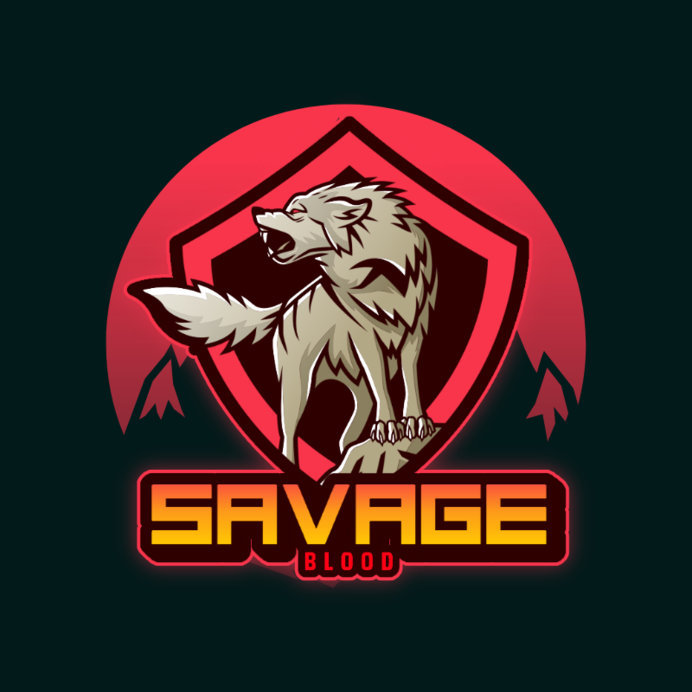 Placeit - Gaming Logo Template Featuring Emblems with Aggressive Wolves