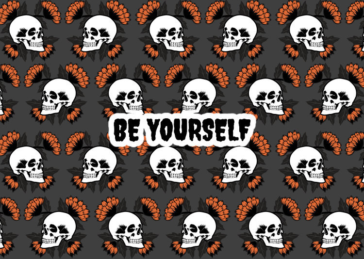Placeit - Face Mask Design Generator with a Skeleton Pattern