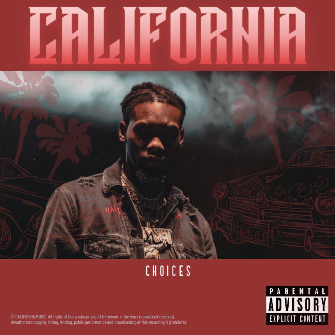 Placeit - Hip-Hop Music Album Cover Template with a West Coast Style