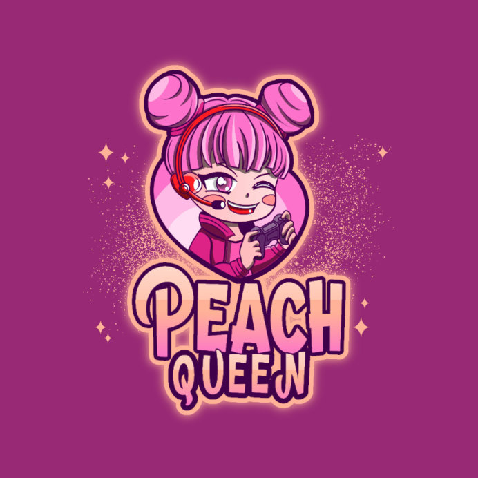 Placeit - Online Logo Maker Featuring a Chibi Gamer Girl