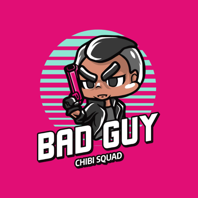Placeit - Logo Generator with a Rebel Chibi Character