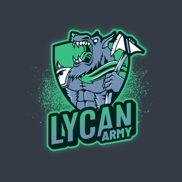 Placeit - Fantasy Logo Maker of an Anthropomorphic Lycan