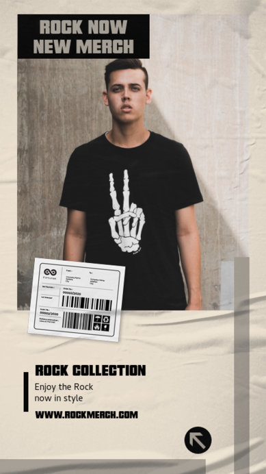 Placeit - Instagram Story Template to Promote a Rock Artist's Official ...