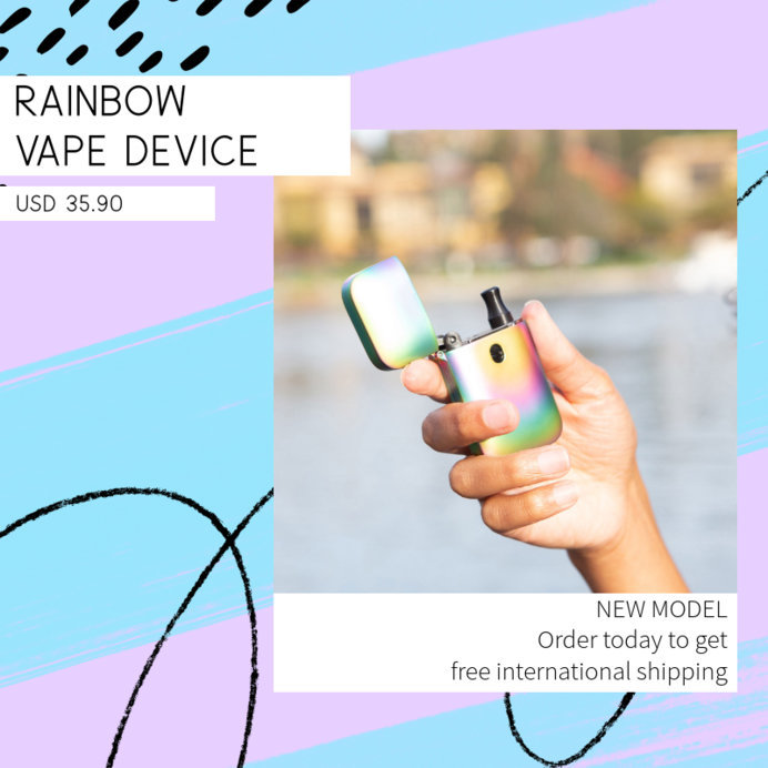 Placeit - Ad Banner Maker for a Dropshipping Offer on Vapes