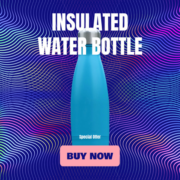 Placeit - Ad Banner Template for Aluminum Water Bottles