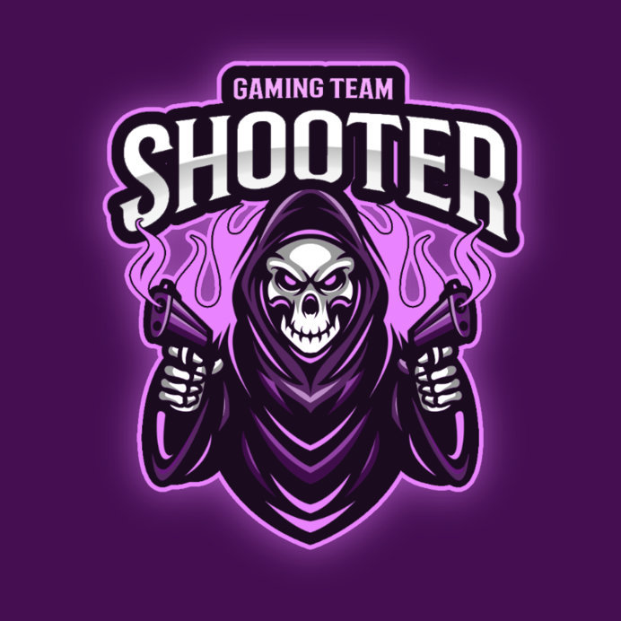 Placeit - Gaming Team Logo Creator with a Shooting Reaper Graphic