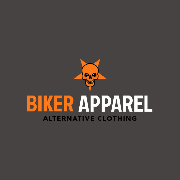 Placeit - Logo Template for a Motorcycle Clothing Brand Featuring a ...