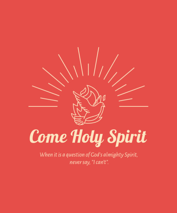 Placeit - T-Shirt Design Template Featuring a Holy Spirit Illustration