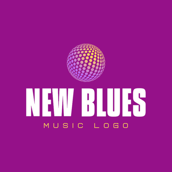 Placeit - Logo Generator for Musicians Featuring a Disco Ball