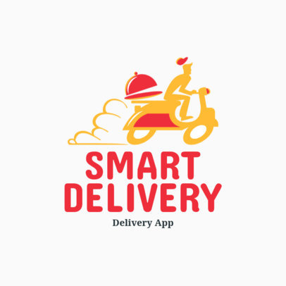 Placeit - Modern Logo Generator with a Scooter Clipart for Delivery ...