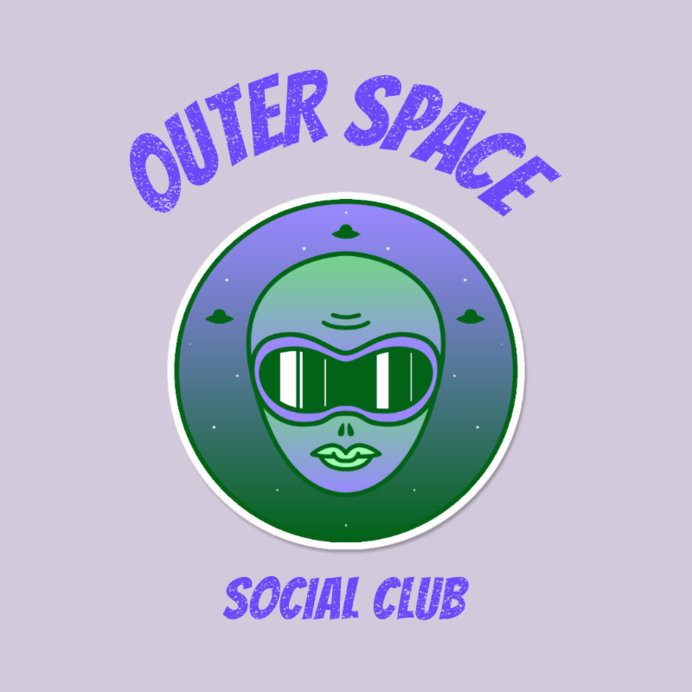 Placeit - Colorful Logo Template Featuring an Alien Graphic