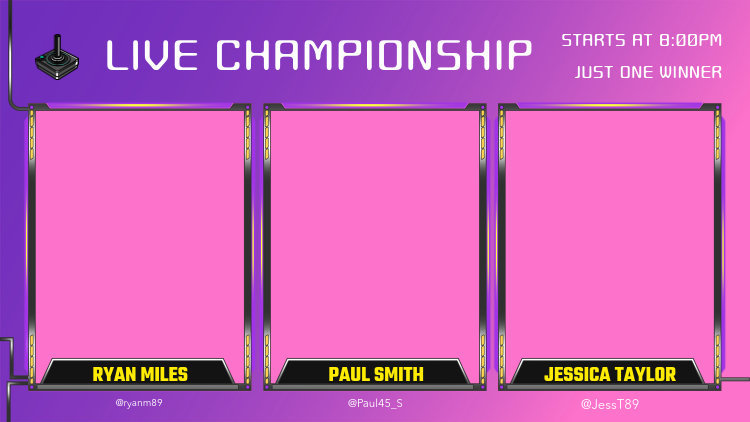 Placeit - Gaming Twitch Overlay Template for a Live eSports ...