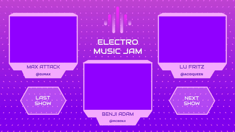 Placeit - Twitch Overlay Generator for an EDM Live Stream Concert with ...