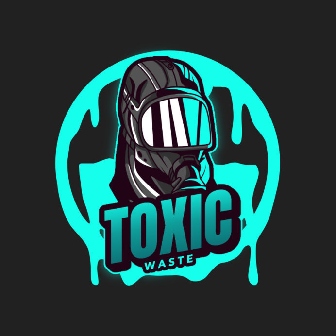 Placeit - Gaming Logo Maker with a Character Wearing an Anti-Toxic Mask