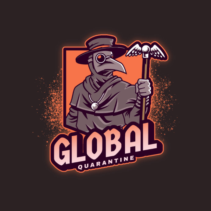 Placeit - Illustrated Gaming Logo Template Featuring a Plague Doctor ...