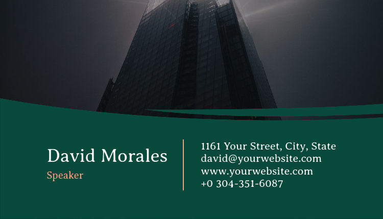 Placeit - Professional Business Card Template with Background Photos