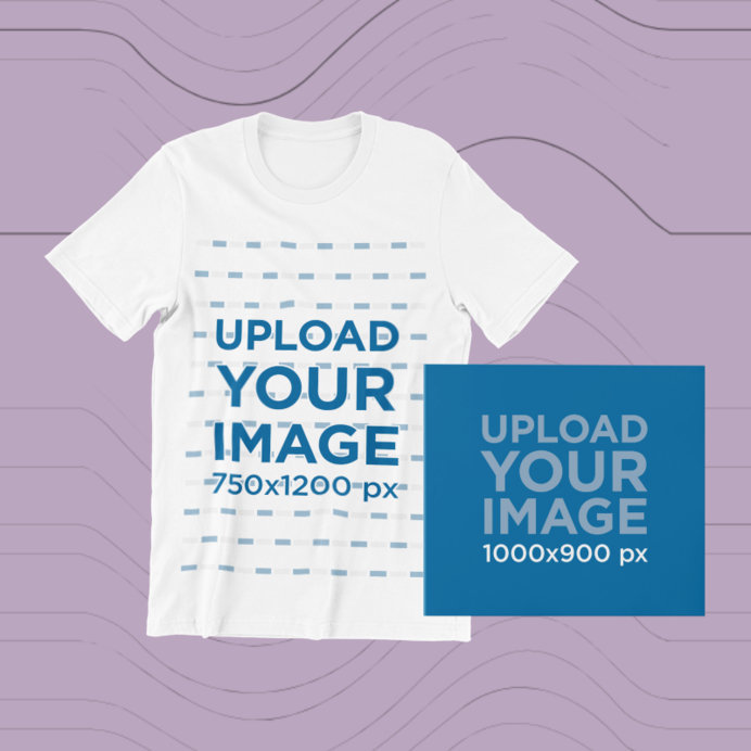 Placeit - Mockup of a Merch Bundle Including a T-Shirt and a Digipak