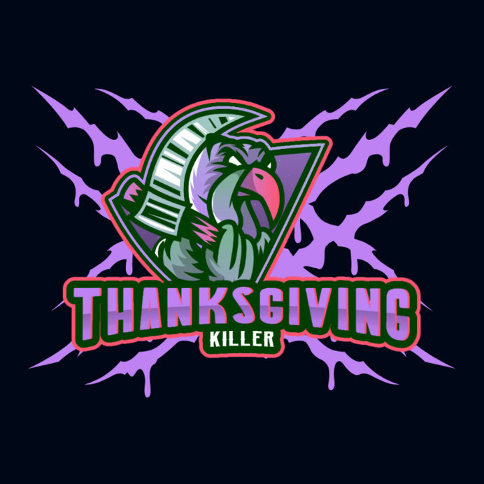 Placeit - Logo Generator with a Mad Turkey and a Stain of Claws