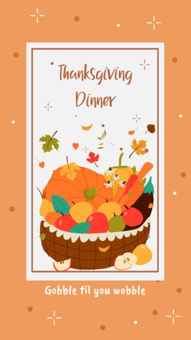 Placeit - Thanksgiving-Themed Instagram Story Design Creator Featuring ...
