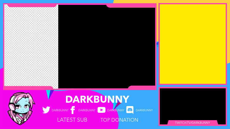 Placeit - Twitch Overlay Generator for a Live-Reaction Gaming Streamer