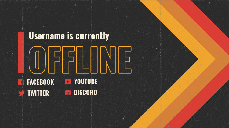 Placeit - Twitch Banner Design Template with Retro VHS Aesthetics