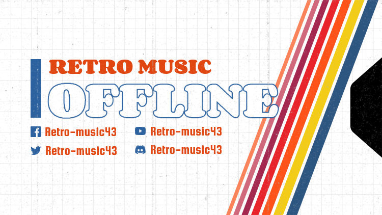 Placeit - Retro-Themed Twitch Offline Banner Maker