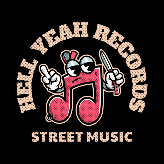 Placeit - Logo Maker for a Rap Record Label with a Musical Note Character