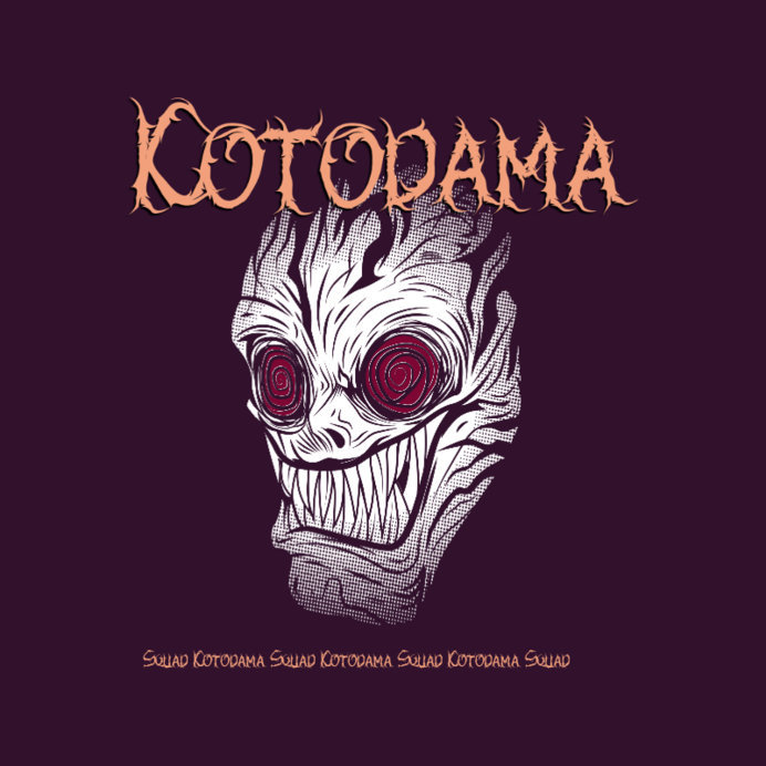 Placeit - Illustrated Logo Template Featuring a Horror Manga Character
