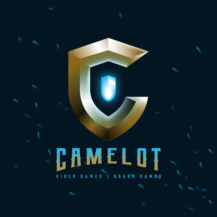 Placeit - Gaming Logo Maker Featuring a Metallic 3D Emblem