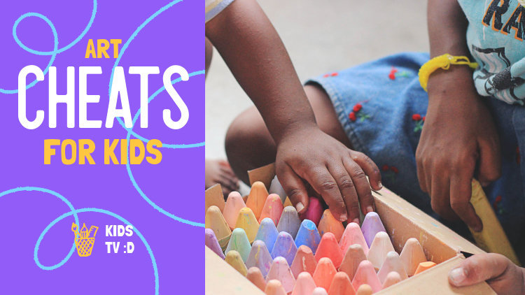 Placeit - YouTube Thumbnail Design Template for an Art Channel for Kids