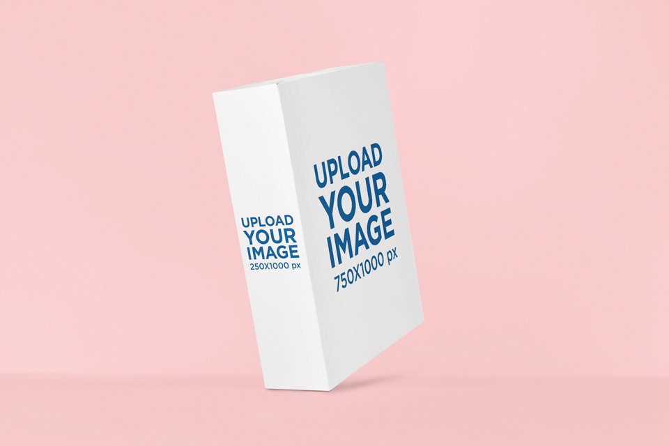 Placeit - Mockup of a Software Box From the Side Floating Against a ...