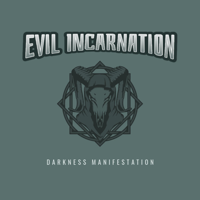 Placeit - Music Logo Maker for a Dark Metal Band with an Evil Graphic