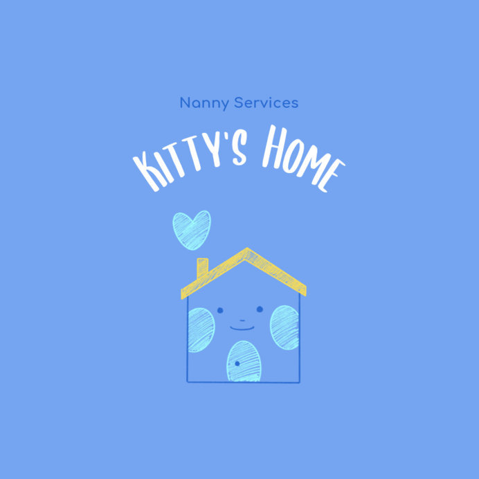 Placeit - Logo Maker for a Nanny Service with a Home Illustration