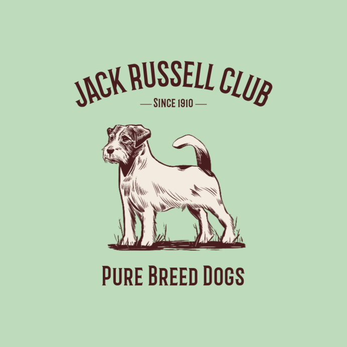 Placeit - Dog Breeding Logo Creator with a Graphic of a Jack Russel Terrier
