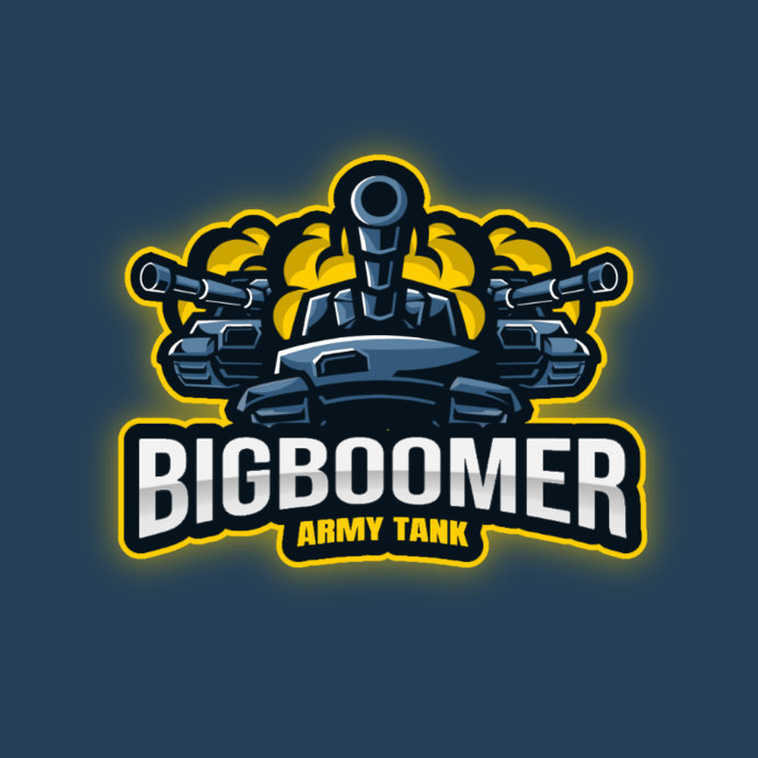 Placeit - Gaming Logo Generator with Three Military Tanks
