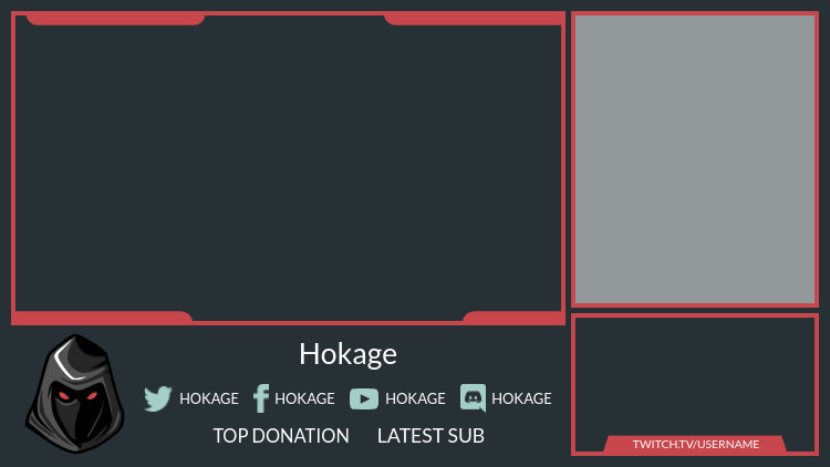 Placeit - Twitch Overlay Template with Customizable Webcam Frames