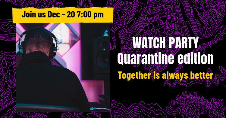 Placeit - Facebook Post Design Generator for a Virtual Watch Party ...