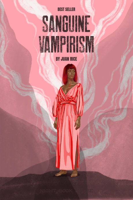 Placeit - Book Cover Design Template Featuring a Female Vampire with ...